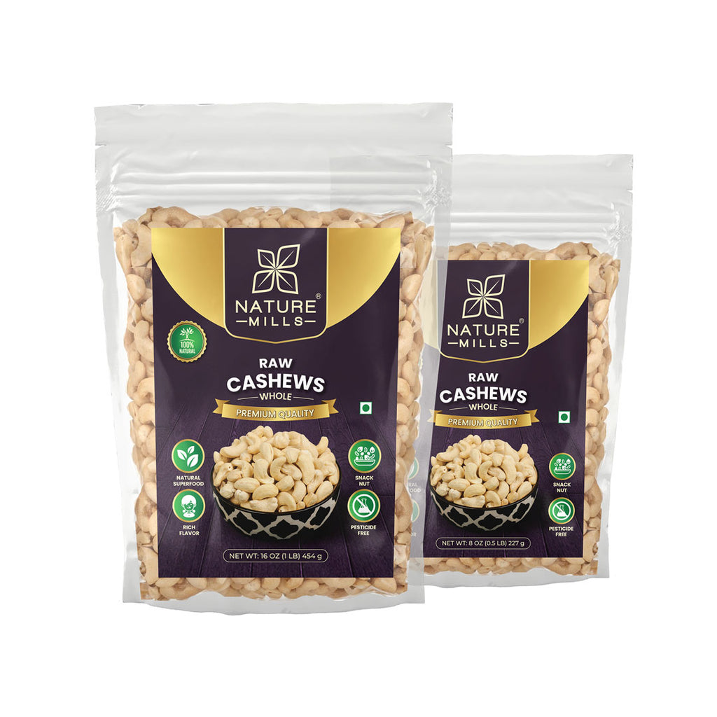 NatureMills Premium Natural Cashews – Raw, Whole, and 100% Natural